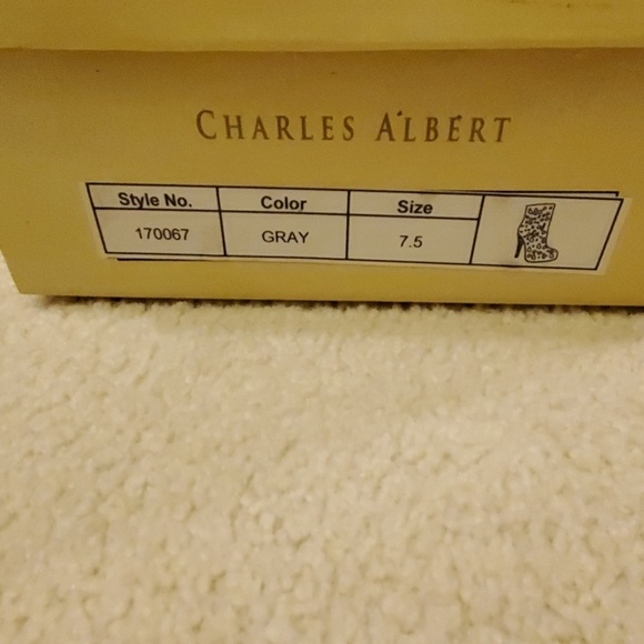 Charles Albert | Shoes | Gray Leopard Print Platform Booties | Poshmark